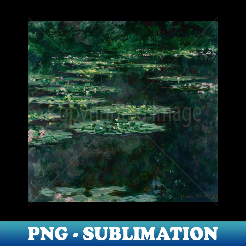 Waterlilies by Claude Monet - PNG Transparent Digital Downlo - Inspire ...