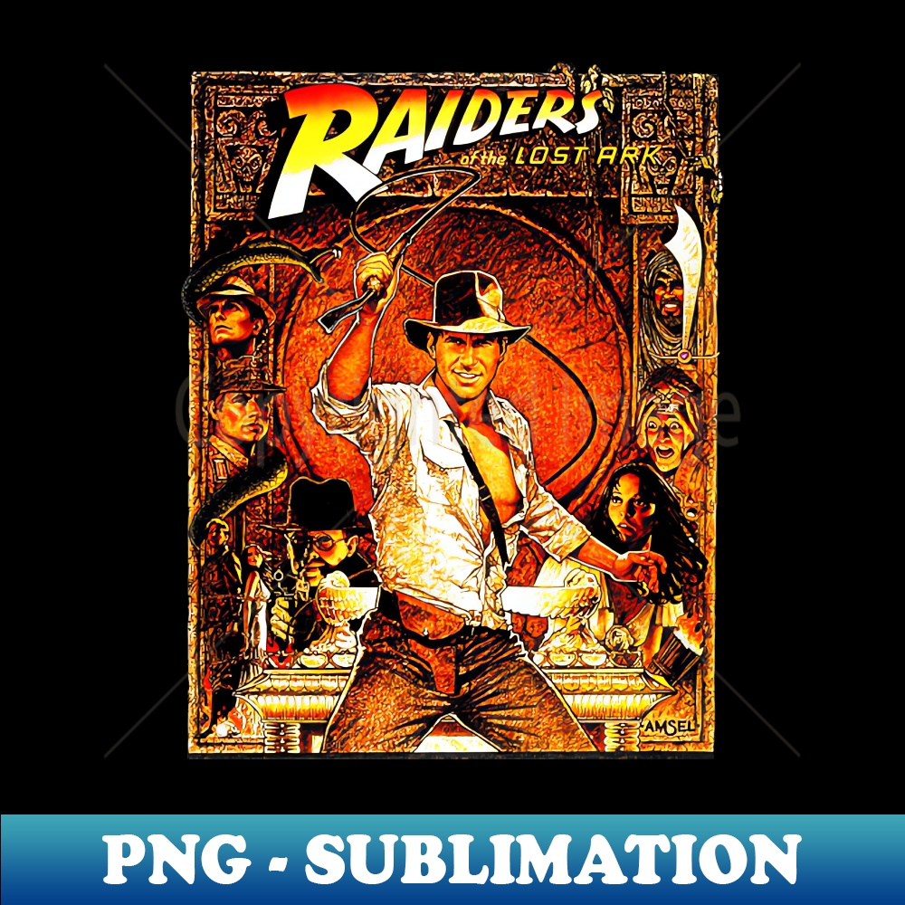 raiders of the lost ark - Retro PNG Sublimation Digital Down | Inspire ...