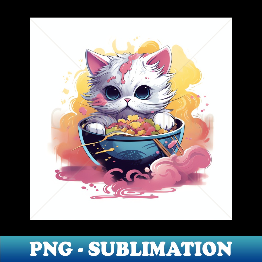 Meow-noodle Delights - Modern Sublimation PNG File - Unlock | Inspire ...