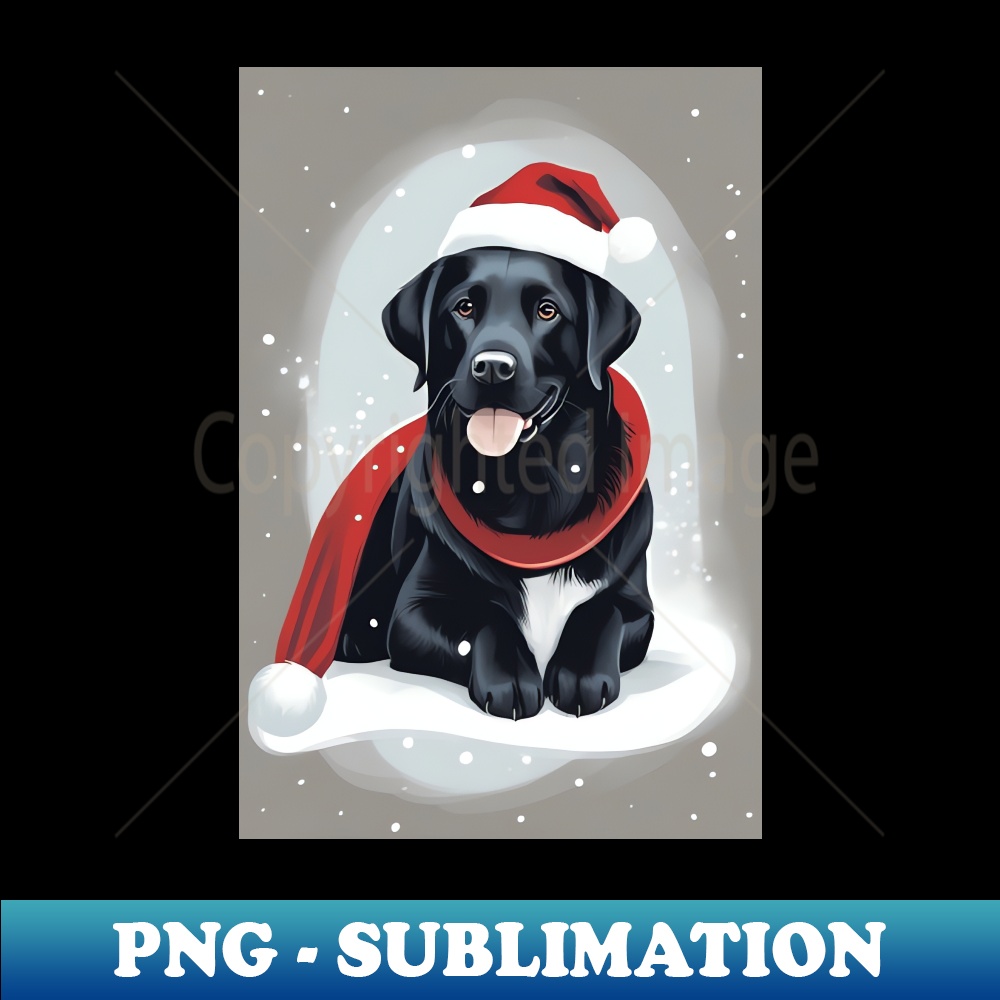 Black Lab Santa - PNG Sublimation Digital Download - Perfect | Inspire ...