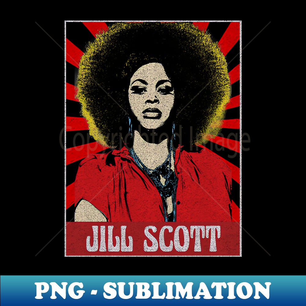 Jill Scott 80s Pop Art Fan Art - PNG Transparent Digital Dow | Inspire ...