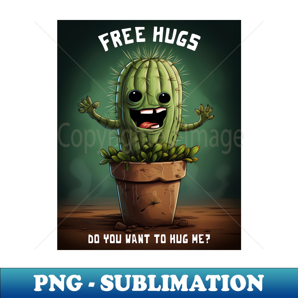 Cute Ugly Cactus Free Hugs Do you want to Hug Me - Signature | Inspire ...