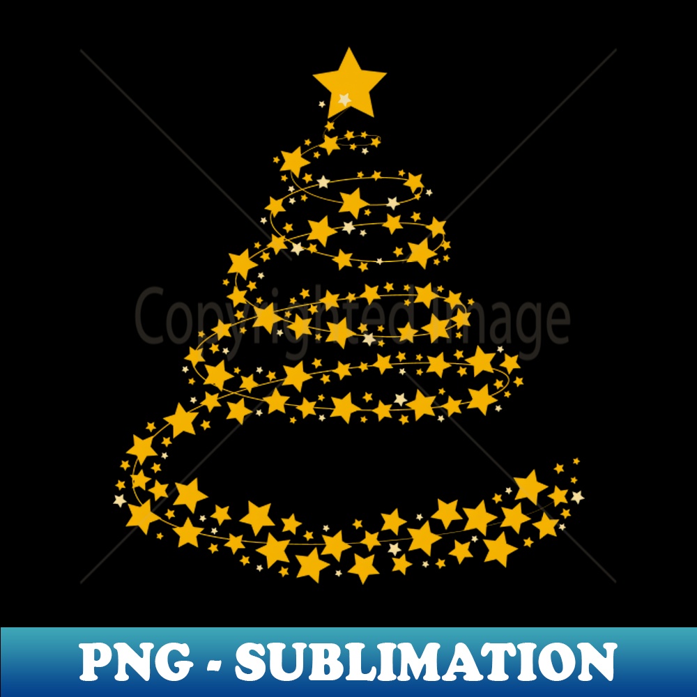 Christmas Tree of Stars - Retro PNG Sublimation Digital Down | Inspire ...
