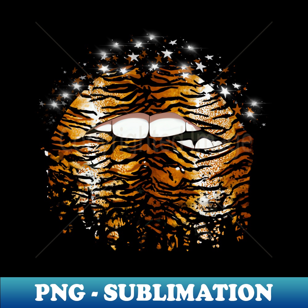 Sparks Black and Gold Tiger pattern Lip Biting Design - High | Inspire ...