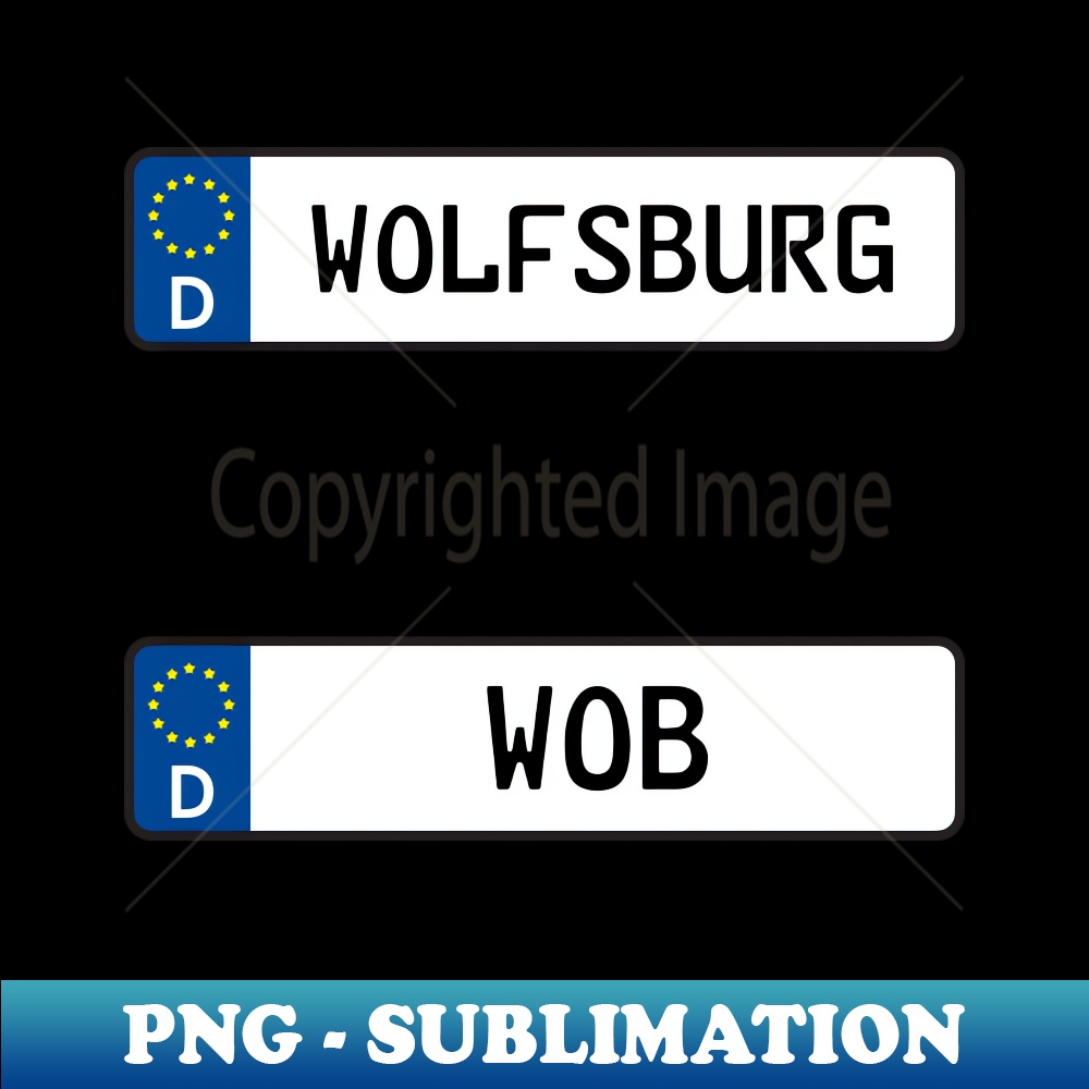 Wolfsburg kennzeichen Sticker German Car License Plate Kfz K | Inspire ...