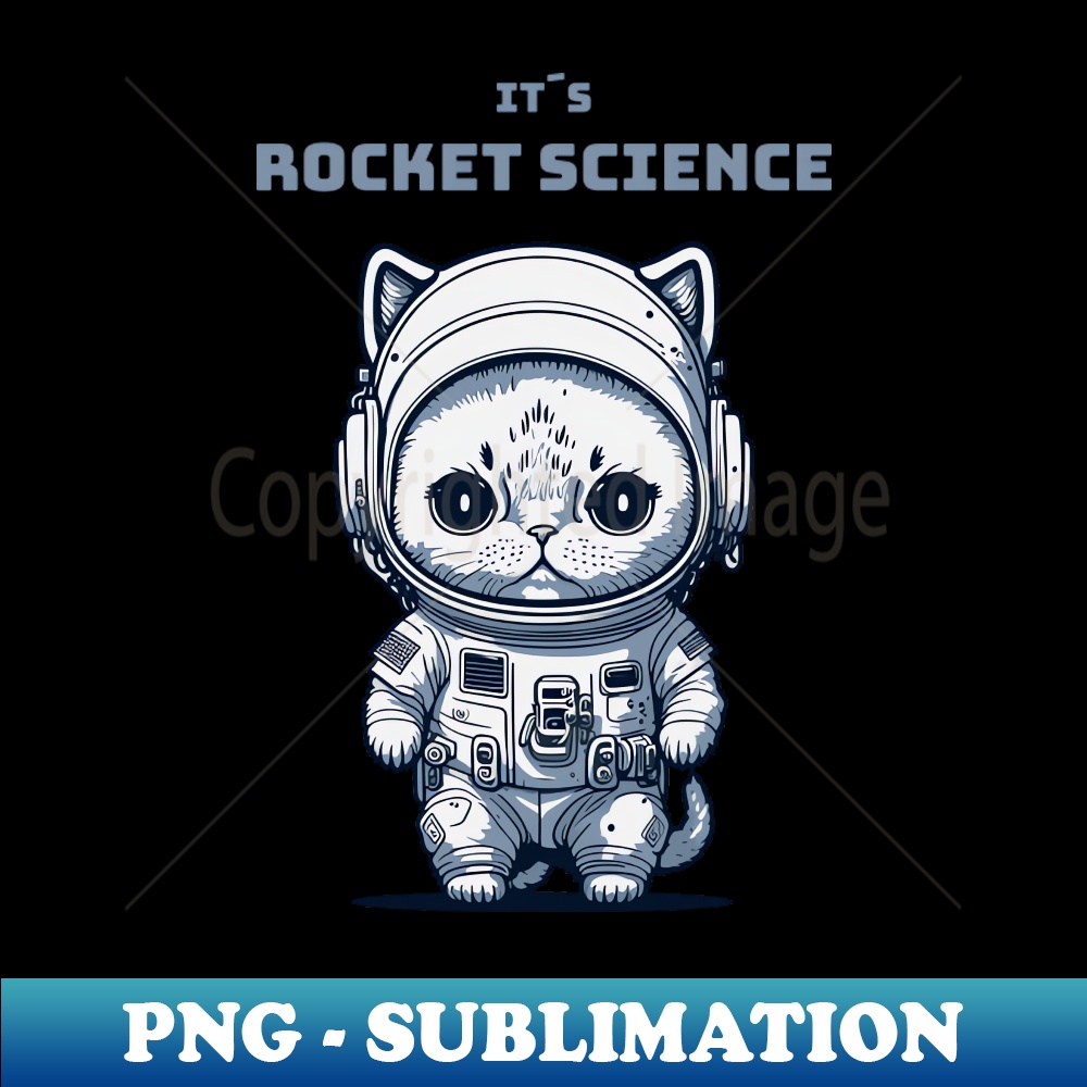 its rocket science - cat astronaut - Premium PNG Sublimation - Inspire ...