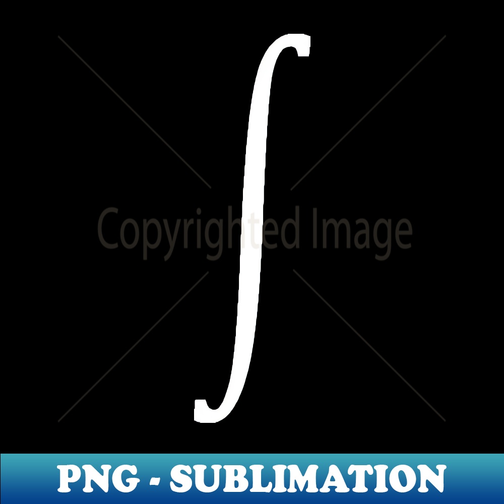 integral symbol in mathematics dark version - Premium Sublim | Inspire ...