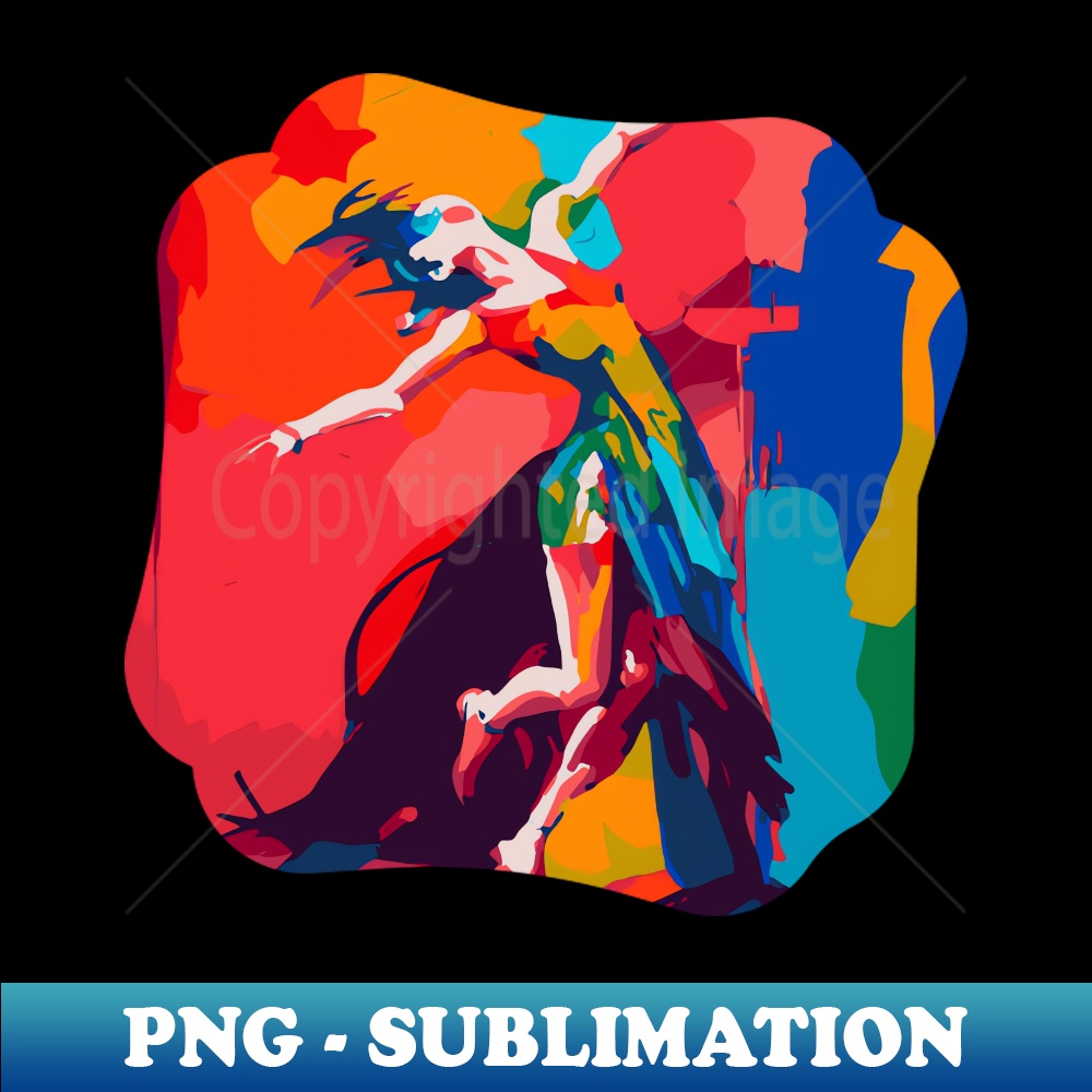 Abstract oil illustration of a dancing woman - Modern artwor | Inspire ...