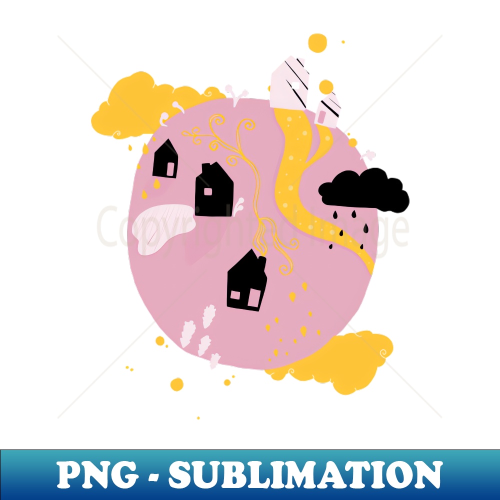 Pink planet - PNG Transparent Digital Download File for Subl | Inspire ...