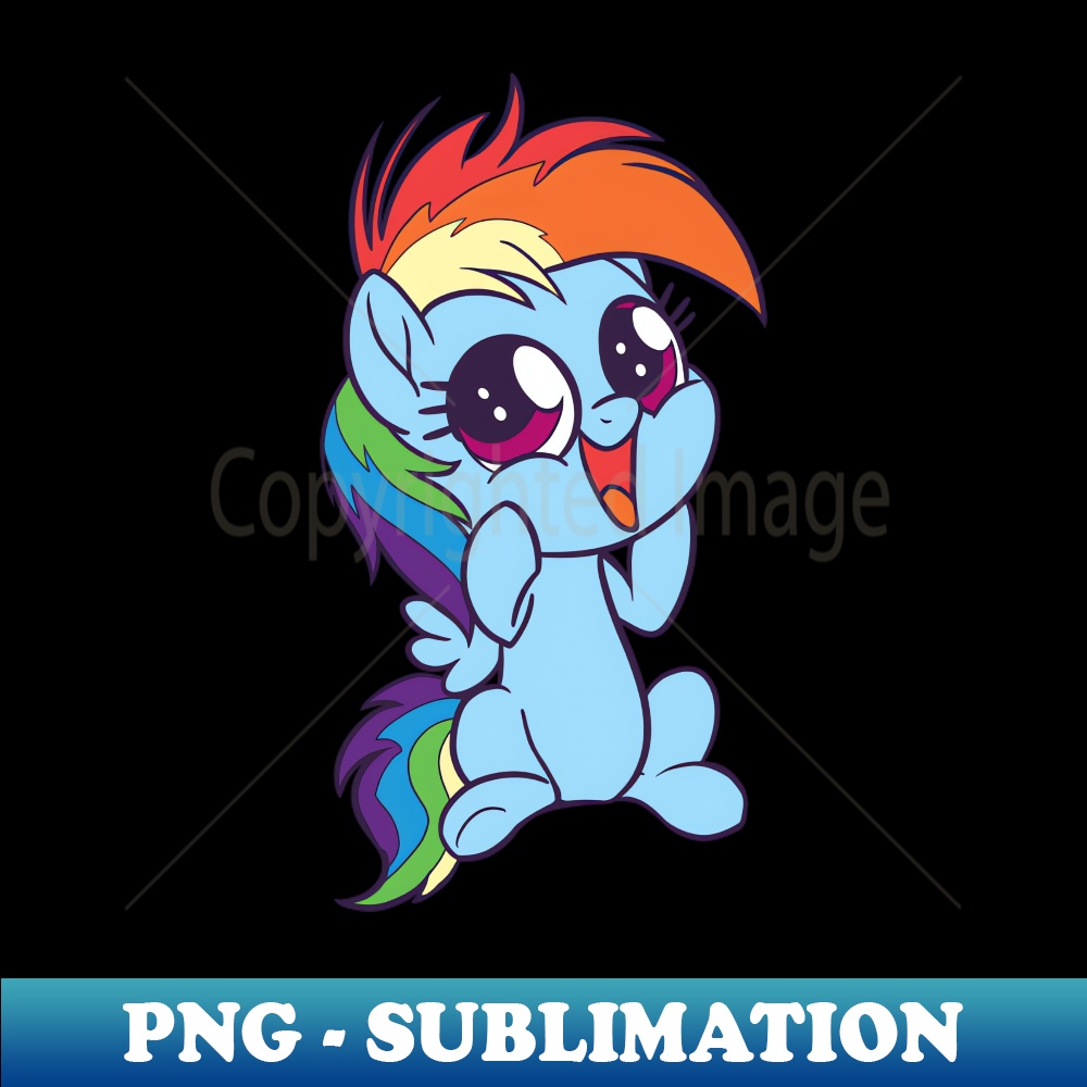 Rainbow Dash Filly - Special Edition Sublimation PNG File - | Inspire ...