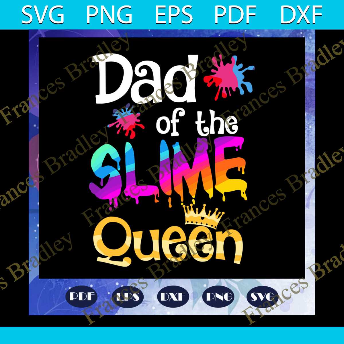 Dad Of The Slime Queen Svg, Slime Queen Birthday Svg, Family | Inspire ...