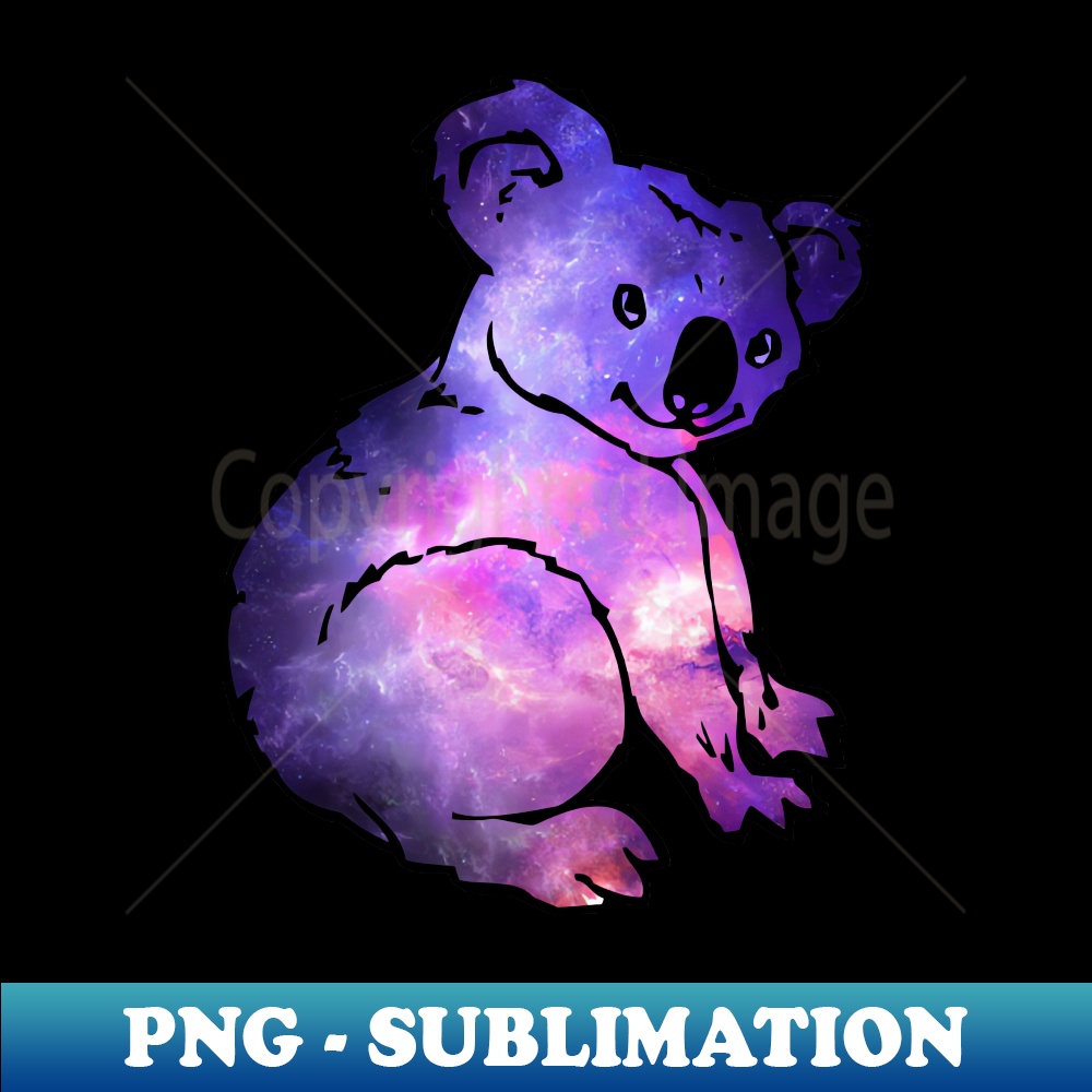 Galactic Koala - High-Resolution PNG Sublimation File - Boos - Inspire ...