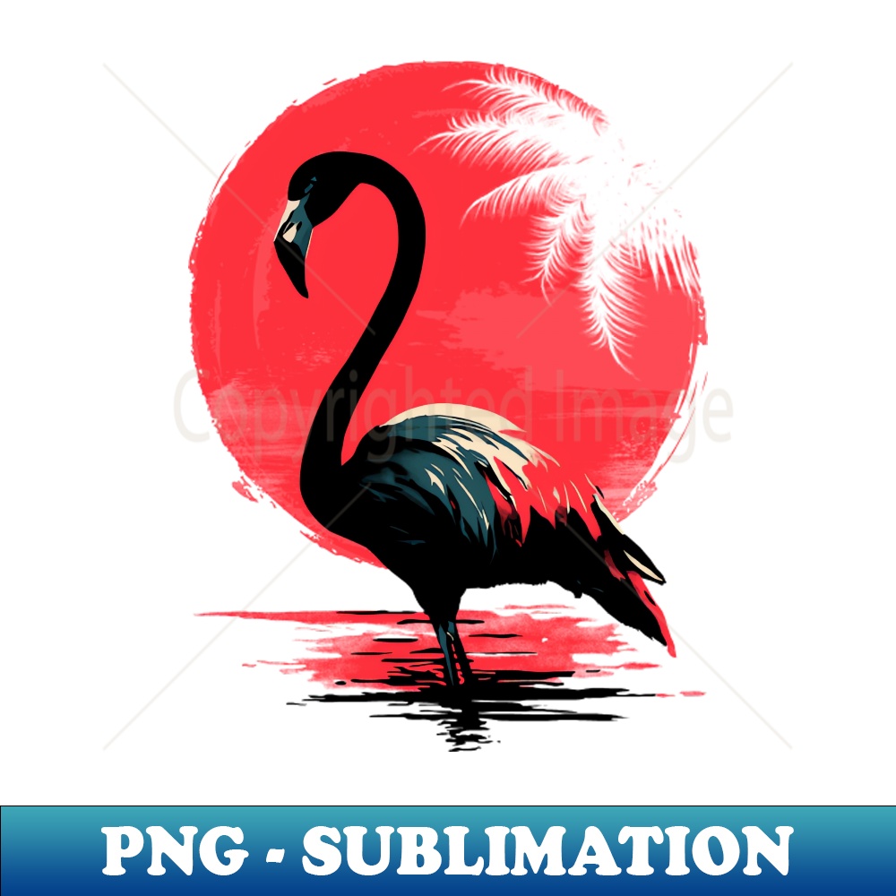 Flamingo under the sun - Retro PNG Sublimation Digital Downl | Inspire ...