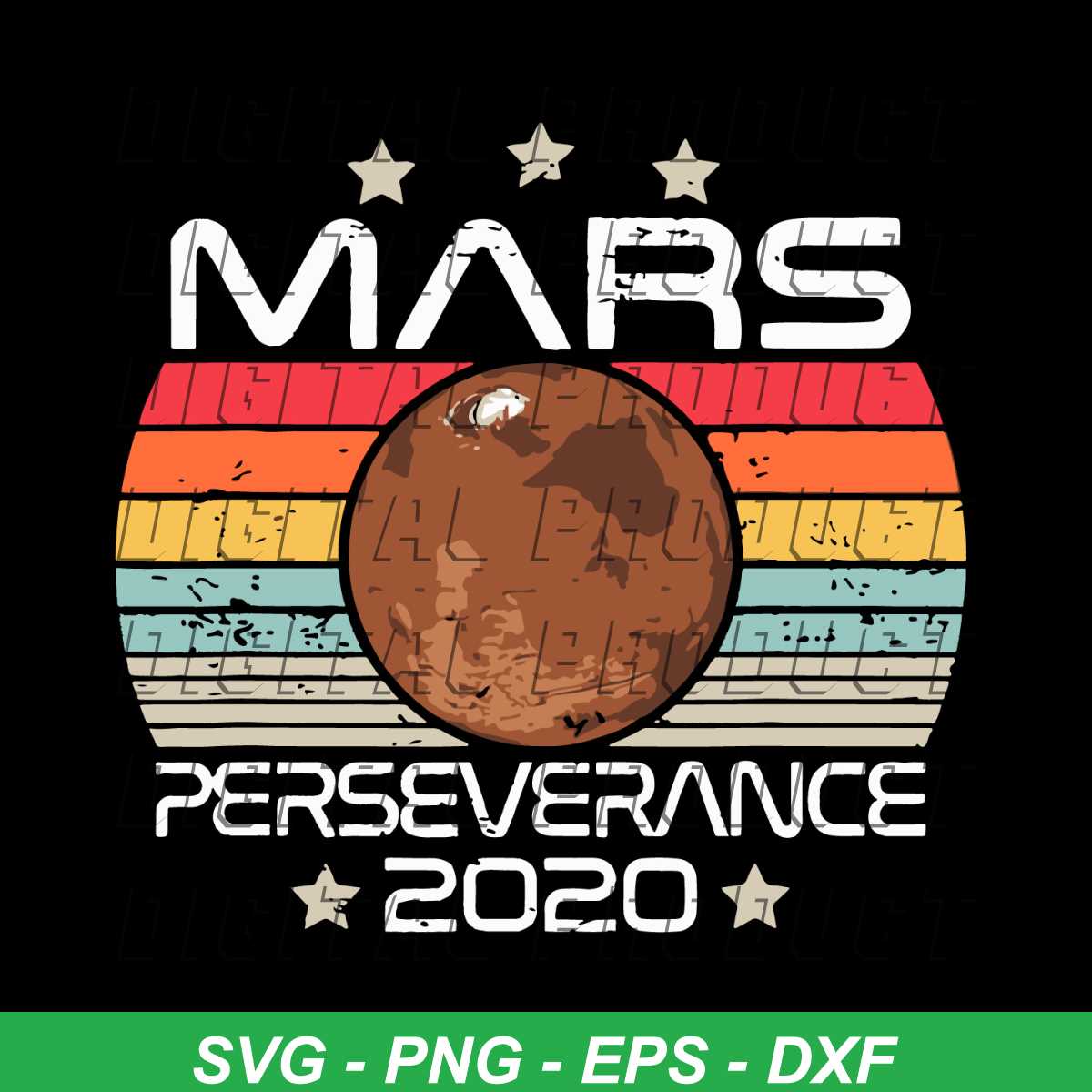 Mars 2020 Perseverance Mars Landing Vintage Svg, Trending Sv | Inspire ...