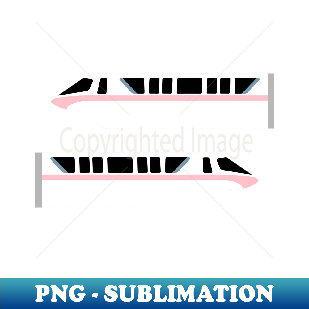 Minimal Monorail Pink - Special Edition Sublimation PNG File | Inspire ...