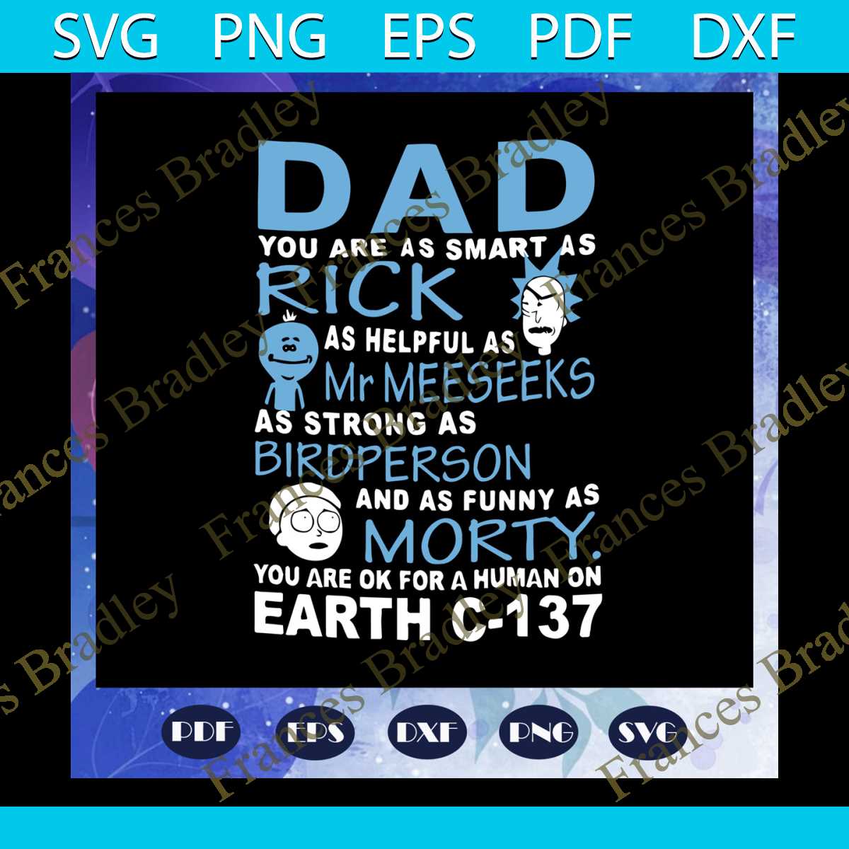 Dad you are as smart as Rick svg, papa svg, daddy svg, fathe | Inspire ...