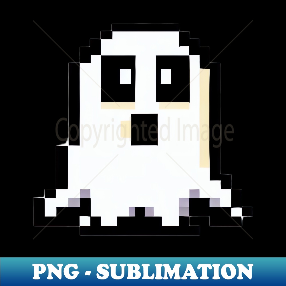 Boo Ghost 8 Bit Pixel Art - Instant PNG Sublimation Download - Inspire ...