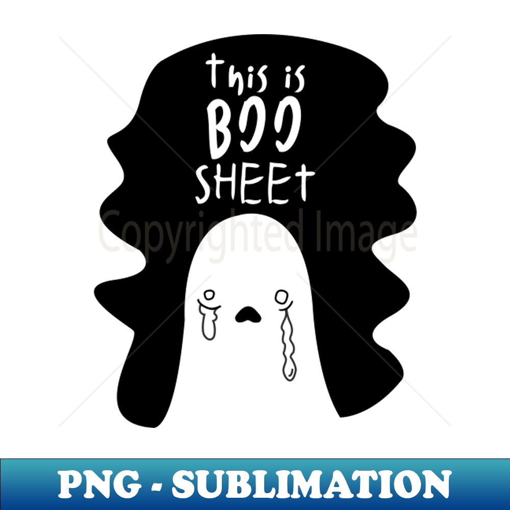 This Is BOO Sheet SAD Ghost Face Cute Silly Halloween Costum | Inspire ...