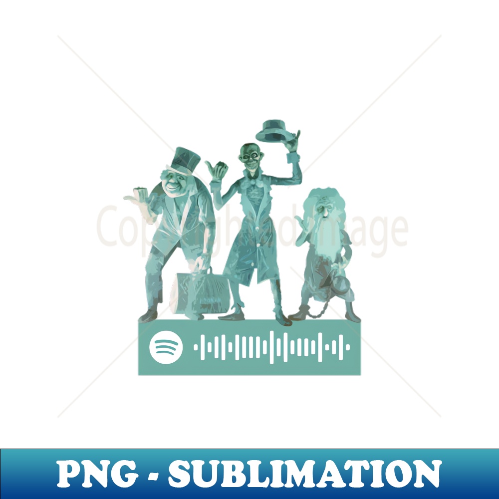 Grim Grinning Ghosts Spotify QR Code - Exclusive PNG Sublima | Inspire ...