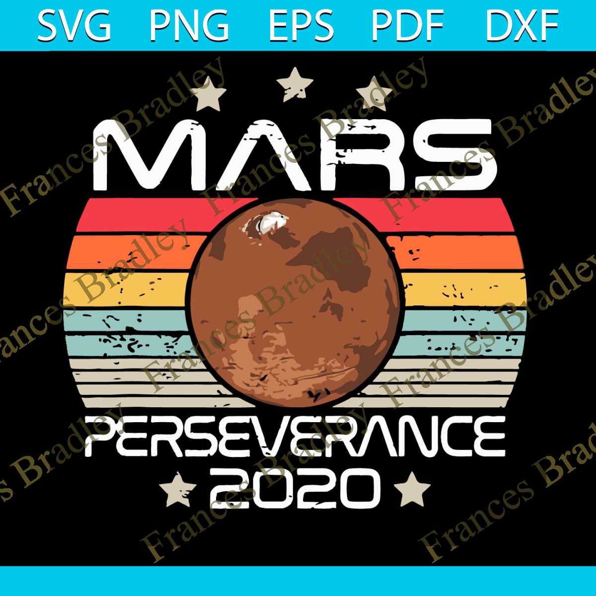 Mars 2020 Perseverance Mars Landing Vintage Svg, Trending Sv | Inspire ...