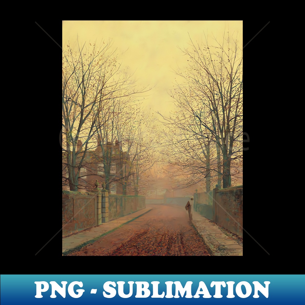 An Autumn Lane by John Atkinson Grimshaw - Creative Sublimat | Inspire ...