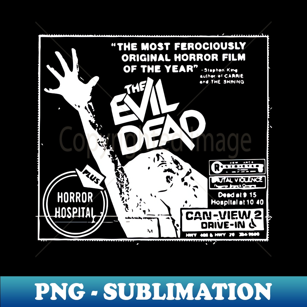 The Evil Dead - Retro PNG Sublimation Digital Download - Per | Inspire ...