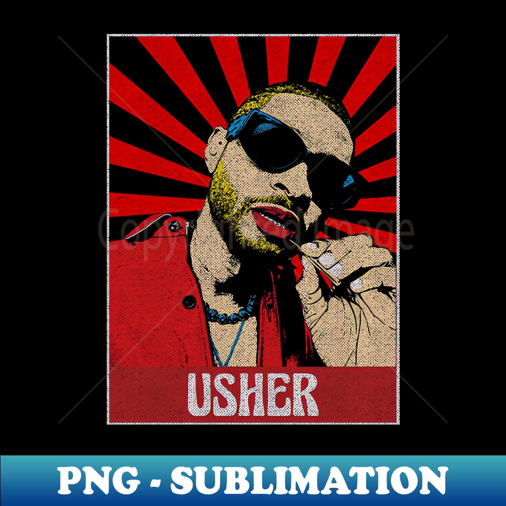 Usher Pop Art Fan Art - Trendy Sublimation Digital Download | Inspire ...