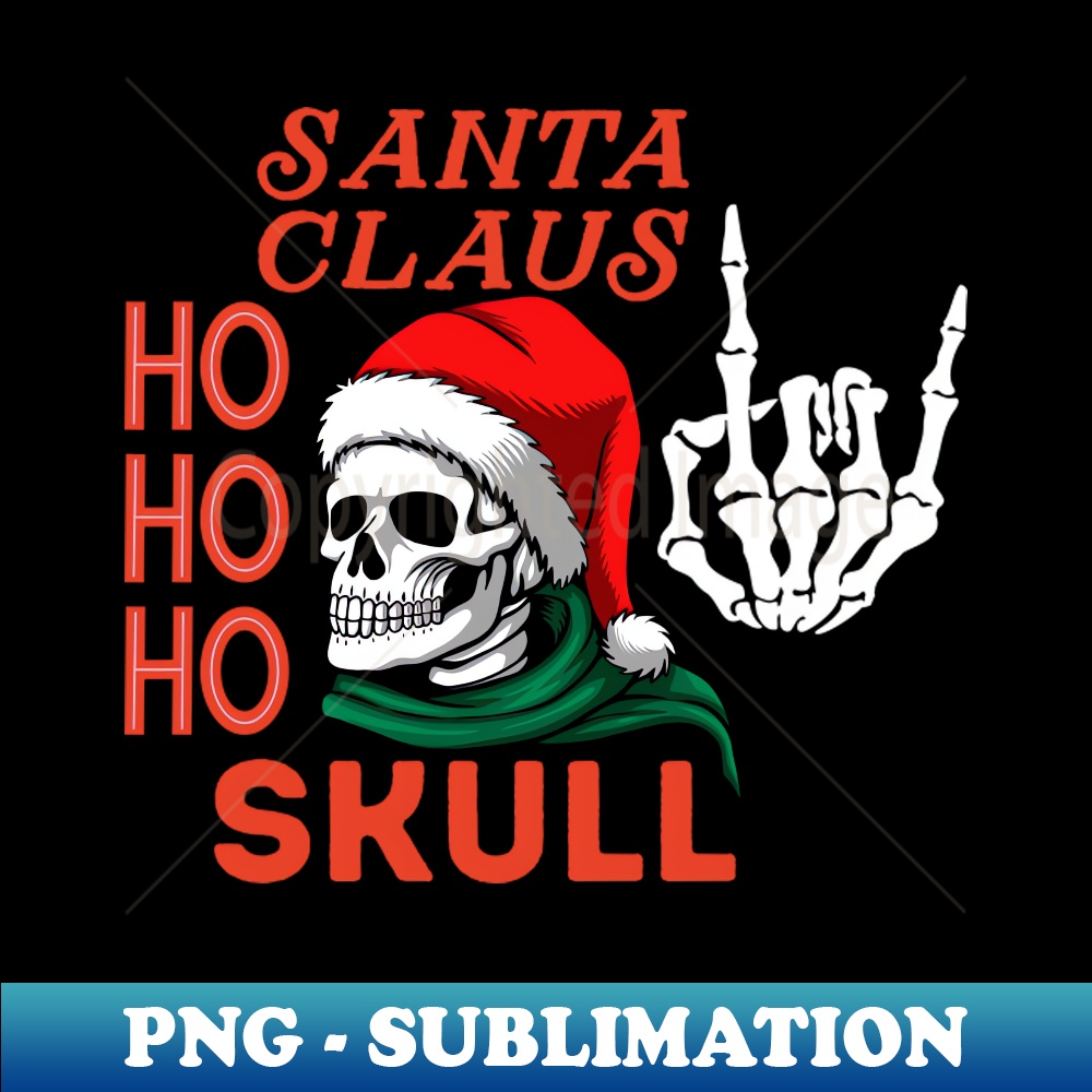 Santa skull - PNG Transparent Sublimation Design - Stunning - Inspire ...