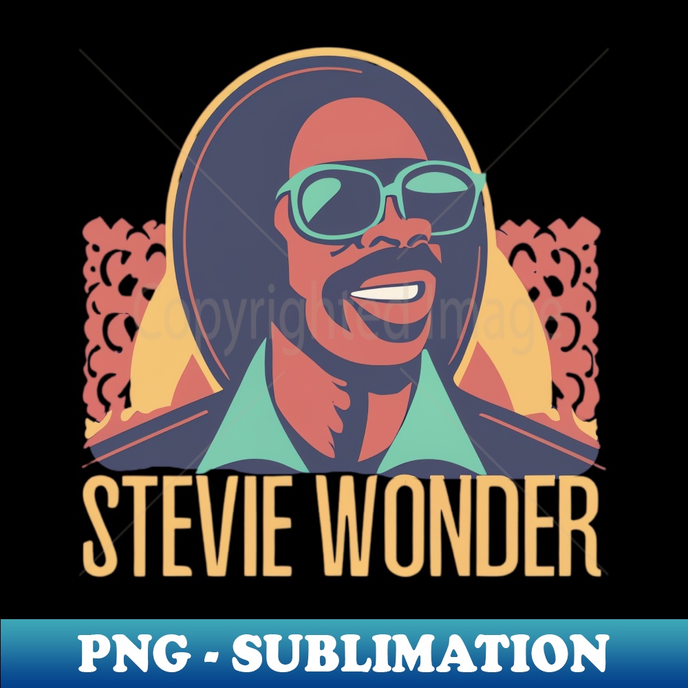 Stevie The Genius Wonder - PNG Transparent Sublimation Desig - Inspire ...