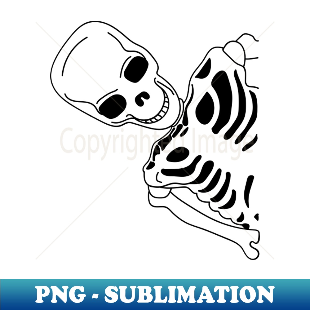 Peeking Skeleton - Unique Sublimation PNG Download - Perfect | Inspire ...