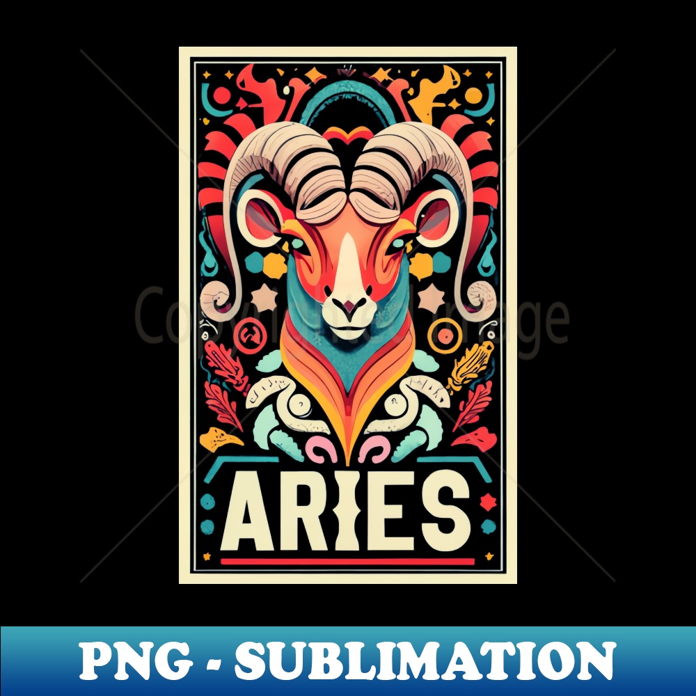 Aries zodiac sign aesthetic design - High-Quality PNG Sublim - Inspire ...
