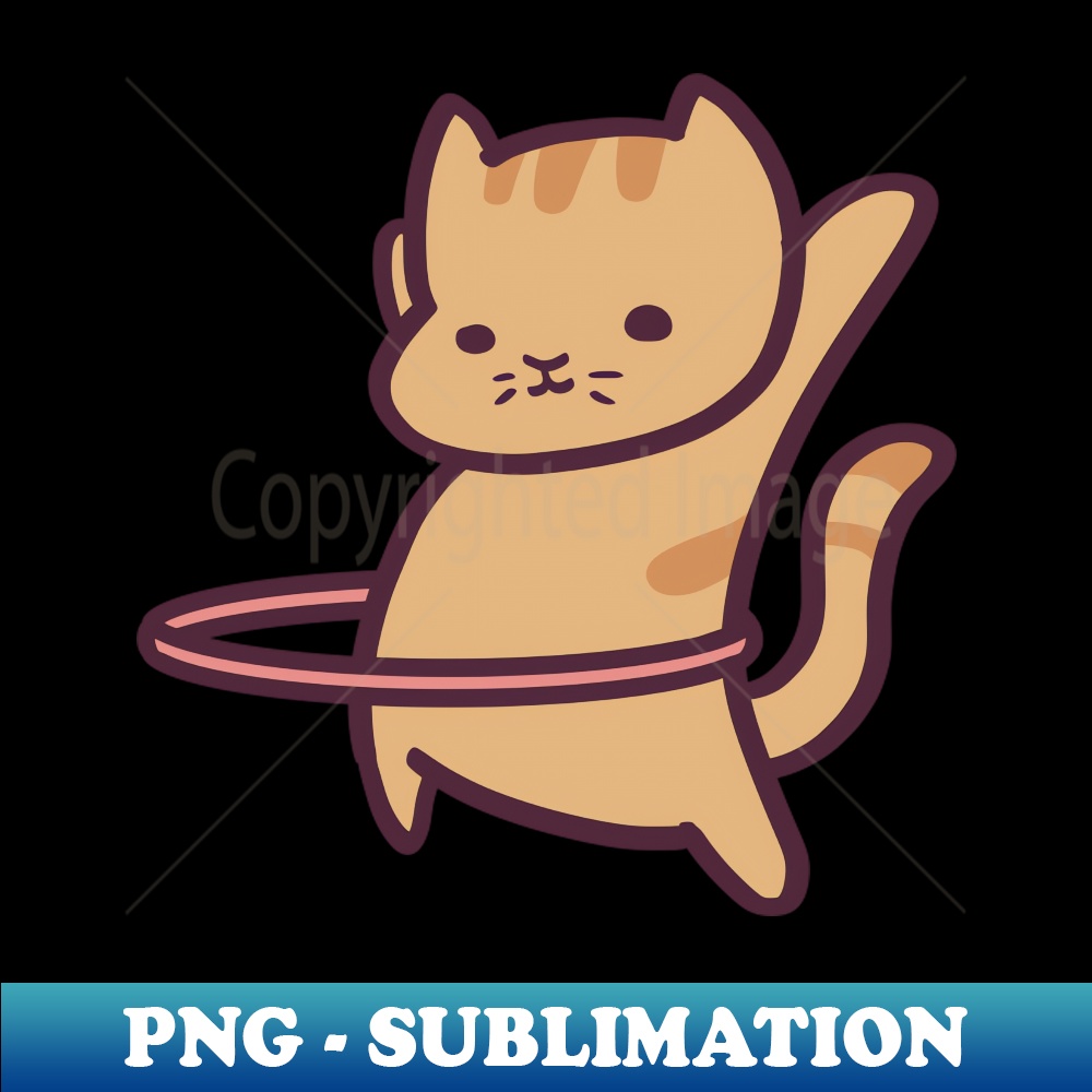 Cute Kitty Hula Hoop - Professional Sublimation Digital Down | Inspire ...