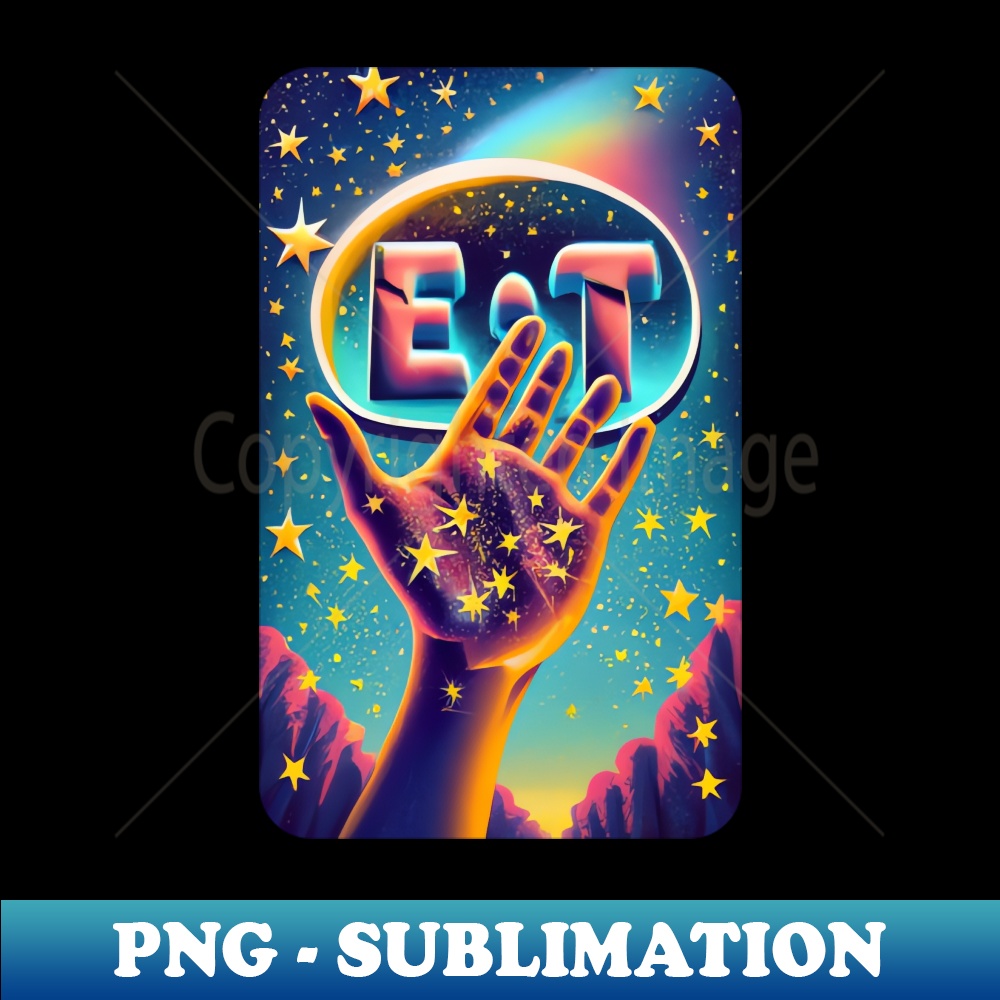 ET Nostalgia UFO Fanart - Alien Little Green Man Themed Art | Inspire Uplift