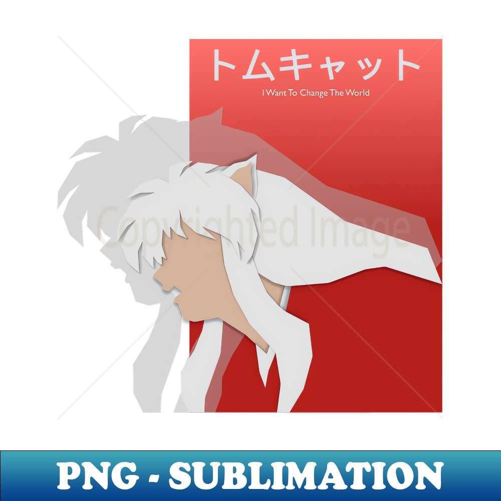 Anime Paper Cut Design - 01 - Instant PNG Sublimation Downlo | Inspire ...