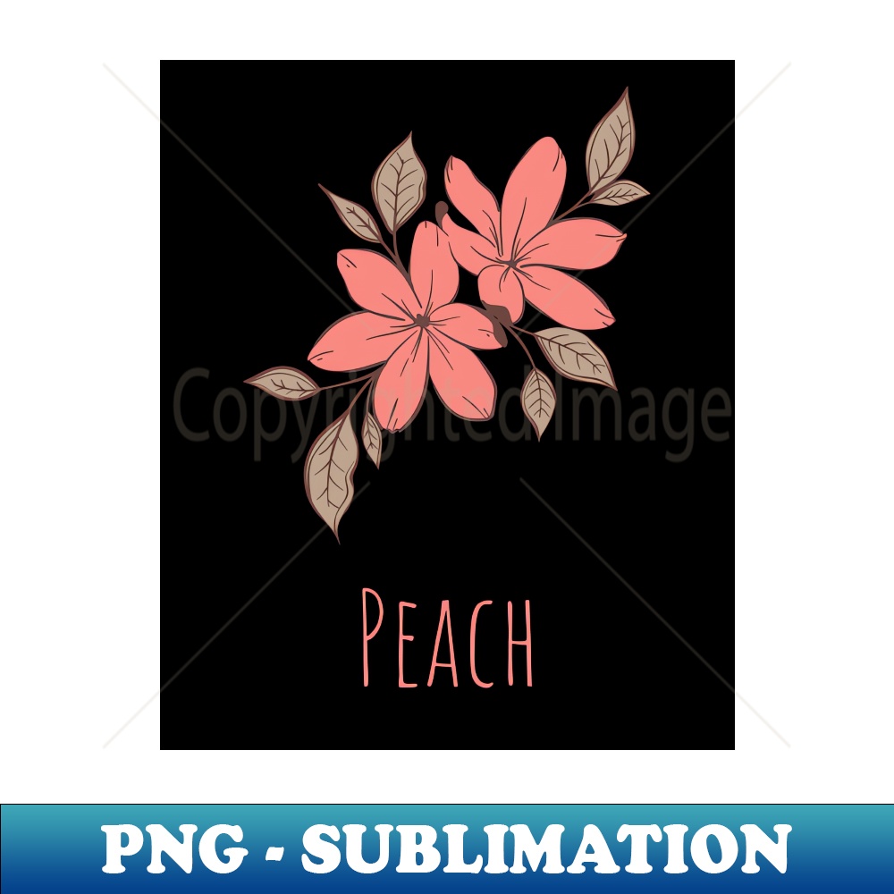 peach - PNG Transparent Sublimation Design - Perfect for Cre | Inspire ...