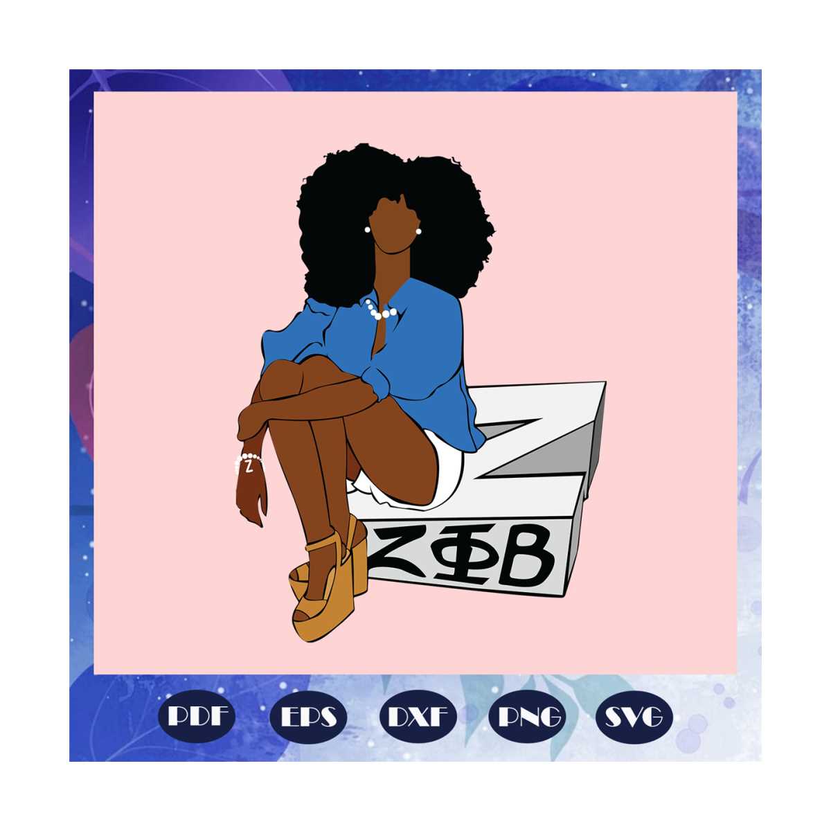 Sexy black girl svg, Zeta Phi Beta svg, Zeta svg, 1920 zeta - Inspire ...