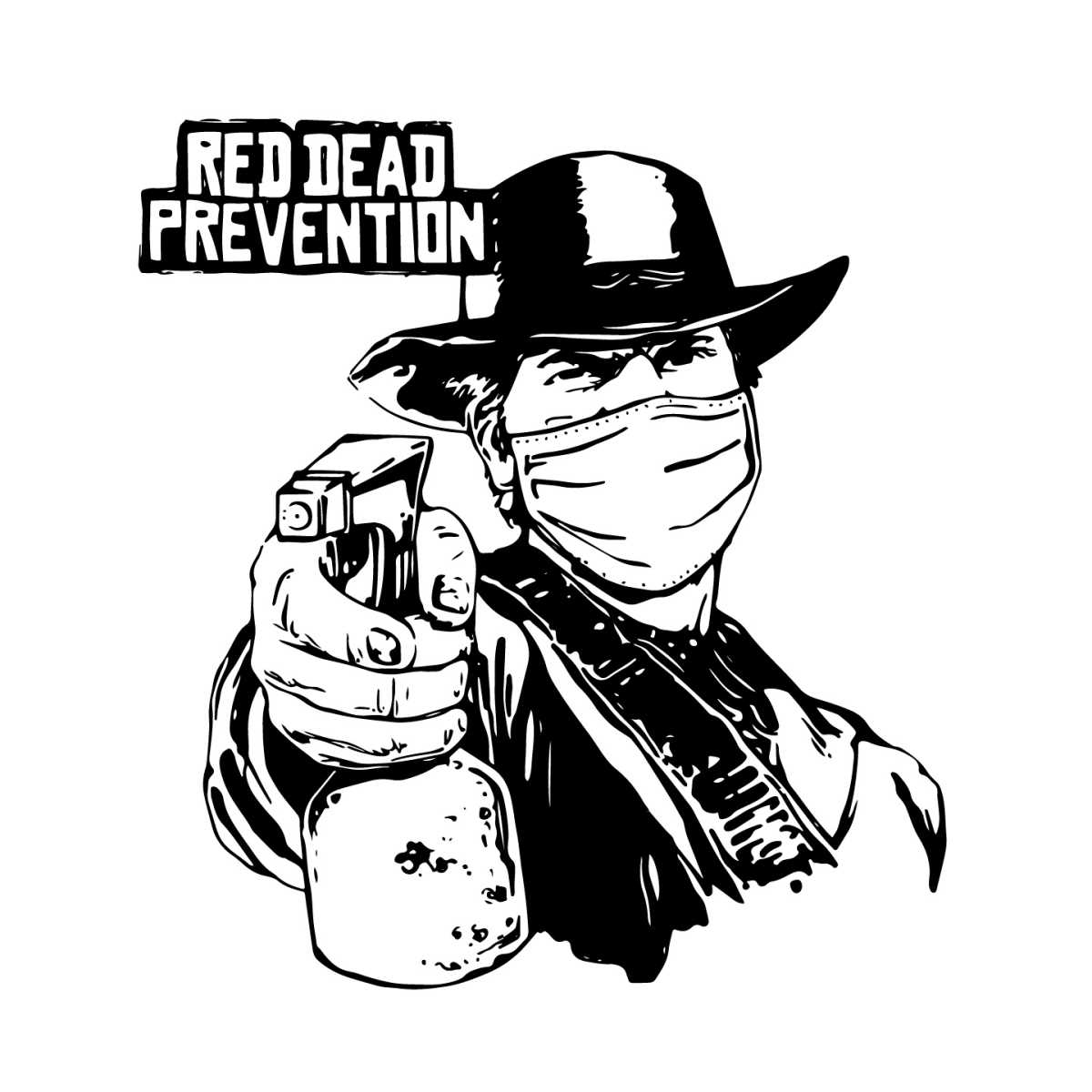 Red Dead Prevention SVG, Trending Svg, Shooting SVG, Gun Svg - Inspire ...