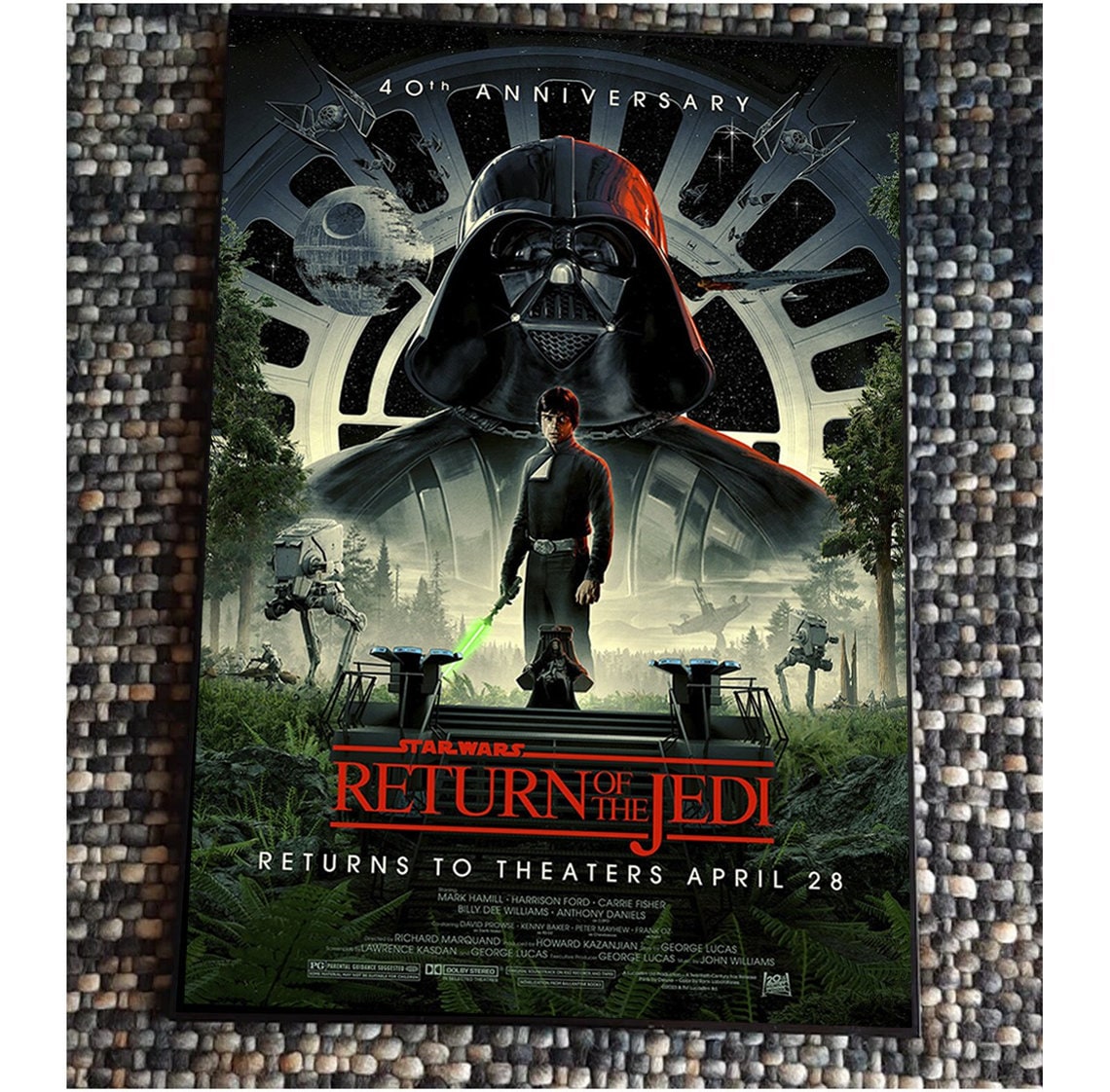 Star Wars Movie Poster, Return of the Jedi 40th Anniversary | Inspire ...