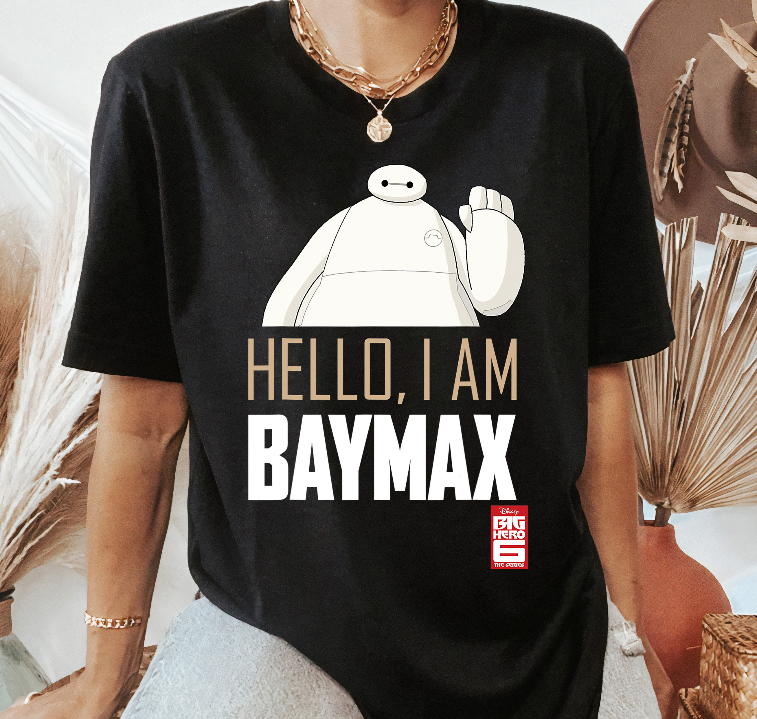 Disney Big Hero 6 TV Series Baymax Hello Graphic TShirt, Dis - Inspire ...