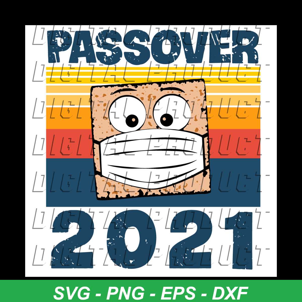 Passover 2021 Matzo Wearing Face Mask Svg, Trending Svg, Pas | Inspire ...