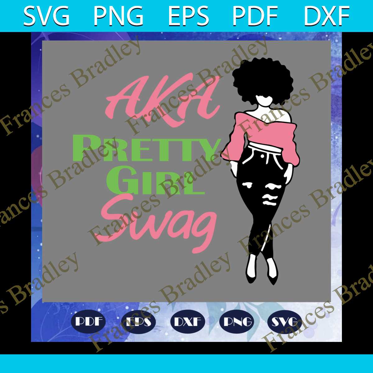 AKA pretty girl swag, Aka Girl gang svg, aka sorority gift, - Inspire ...