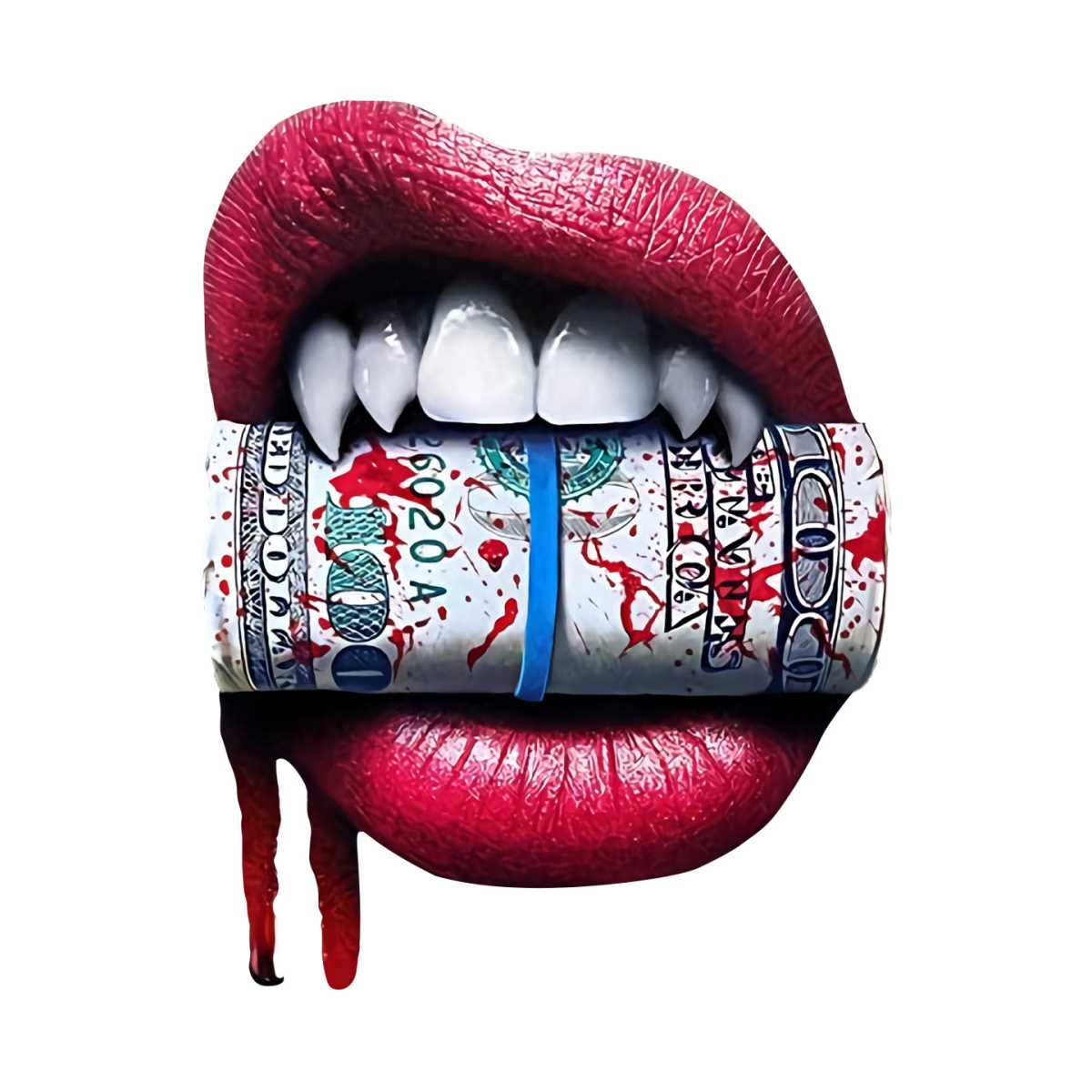 Vampire Lips Bitting Money Png, Trending Svg, Vampire Png, V | Inspire ...