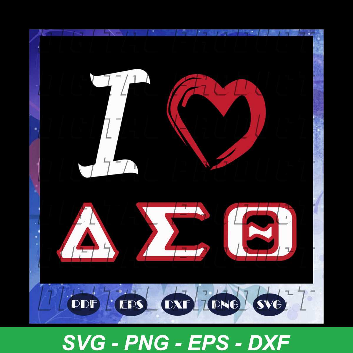 I love delta sigma theta sorority svg, Delta sigma theta, si | Inspire ...