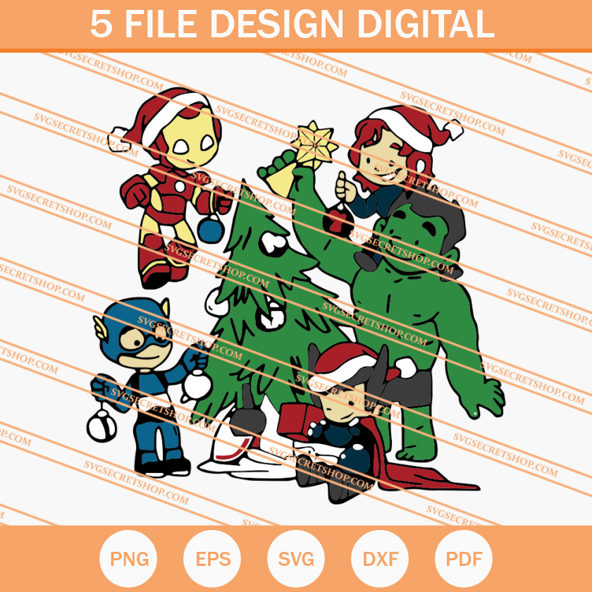 Avengers Christmas SVG, Christmas SVG, Avengers SVG - Inspire Uplift