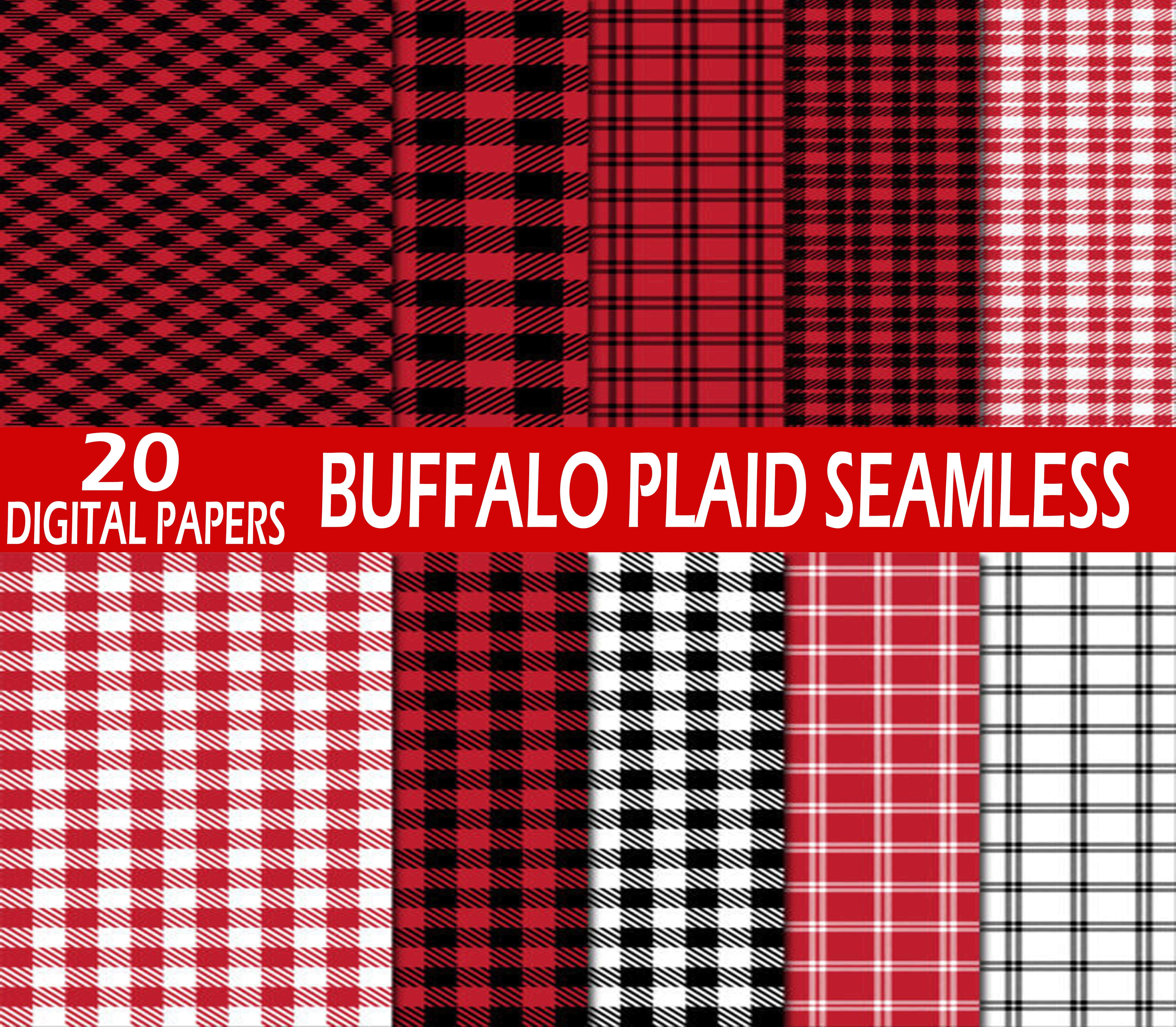 10 Buffalo Plaid Png bundle, Buffalo Check, Digital Papers, | Inspire ...