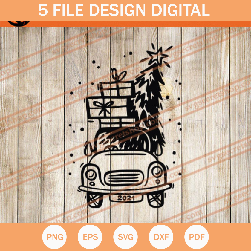 Christmas Car SVG, Car SVG, Christmas Tree SVG | Inspire Uplift