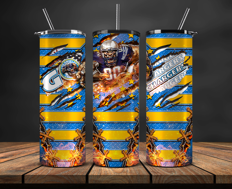 Los Angeles Chargers Tumbler, Chargers Logo, NFL, NFL Teams, | Inspire ...