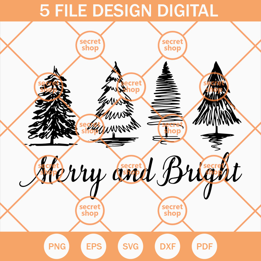 Merry And Bright SVG, Bright SVG, Merry SVG, Sephora SVG | Inspire Uplift