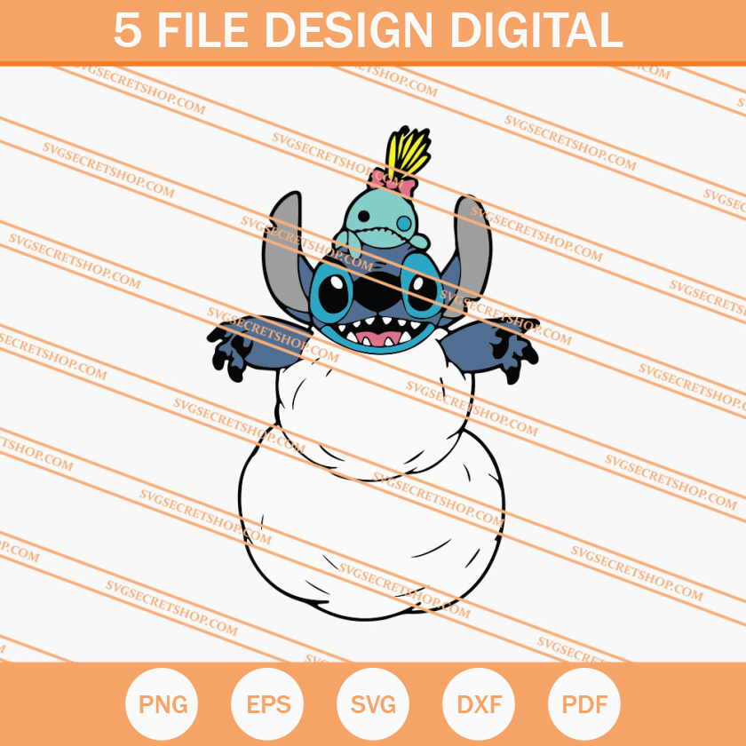Stitch Snowman SVG, Stitch SVG, Christmas SVG, Disney SVG | Inspire Uplift