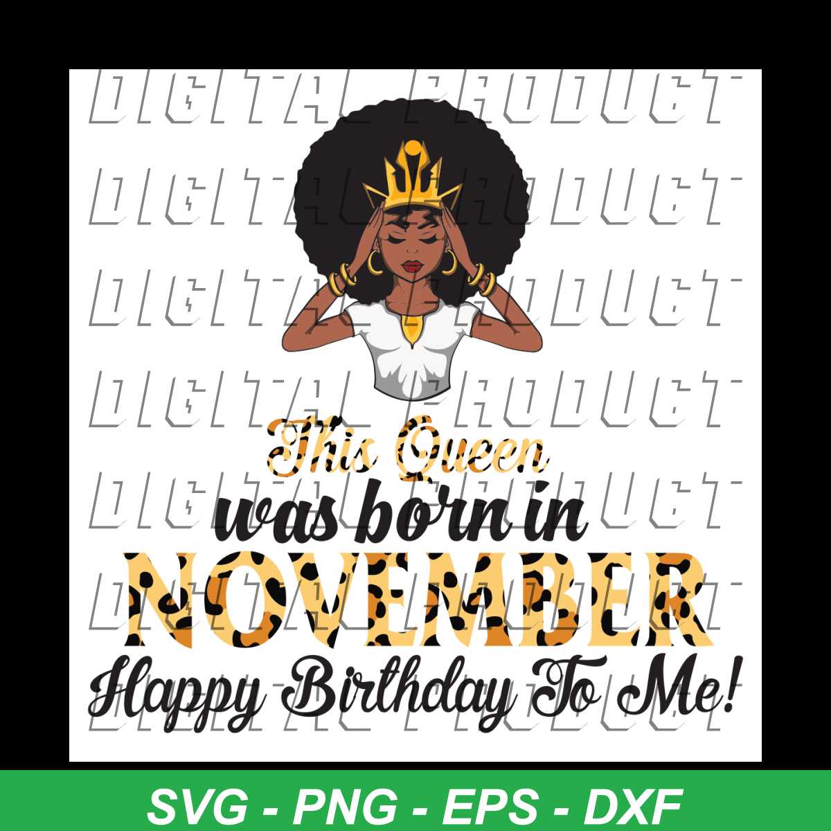 This Queen Was Born In November, Birthday Svg, November Birt | Inspire ...
